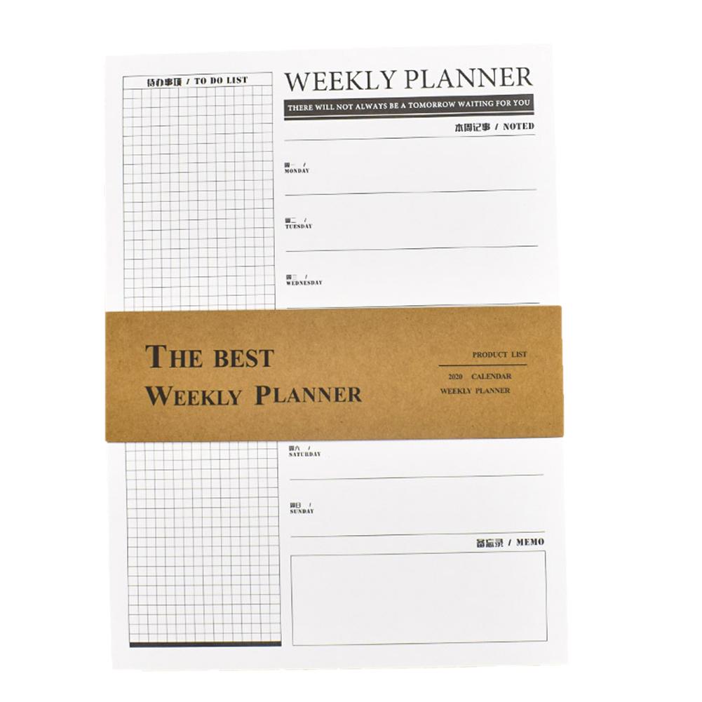 21*28.5CM Schedule Plan Note Calendar Kraft Paper ... – Grandado