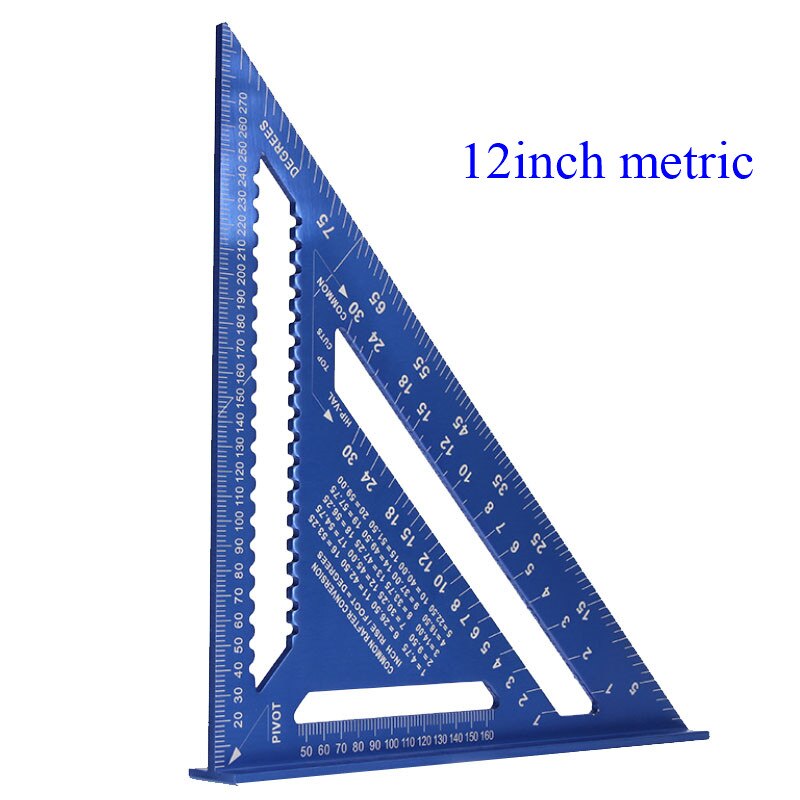 Angle Ruler 7/12 inch Metric Aluminum Alloy Triang... – Vicedeal