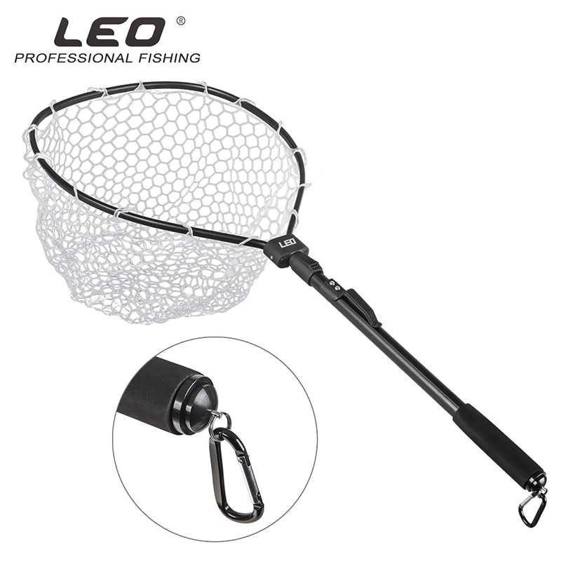 LEO Black Aluminum Alloy Fast Folding Hand Net 85c... – Grandado