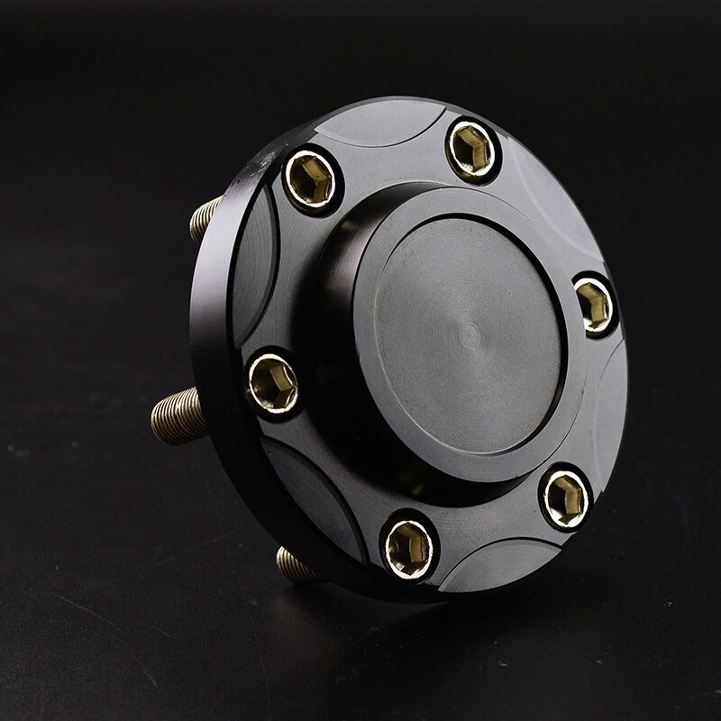 Alloy Metal Wheel Center Cap Bolt-on Hub Cap Black... – Grandado