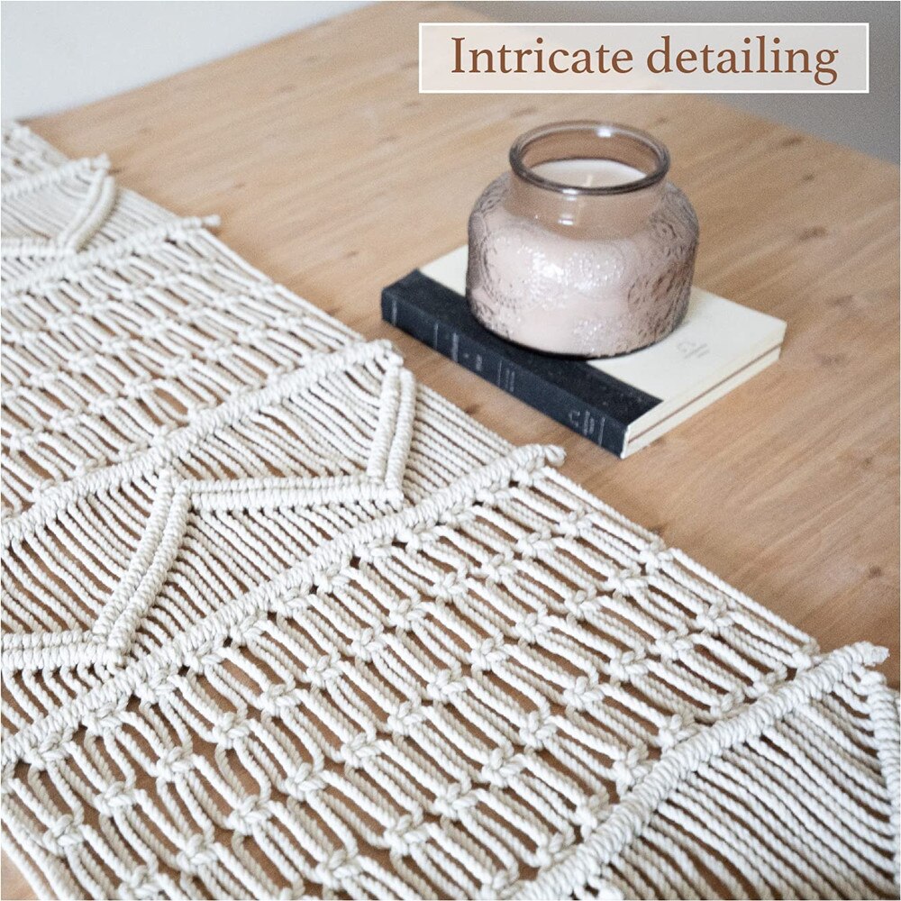 Boho Style Long Macrame Table Runner Wedding Party... – Grandado