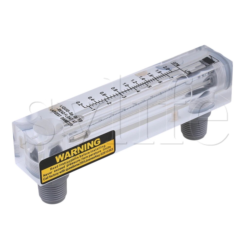 LZM-15 0.2-2GPM/1-7LPM Panel Type Water Flowmeter ... – Grandado