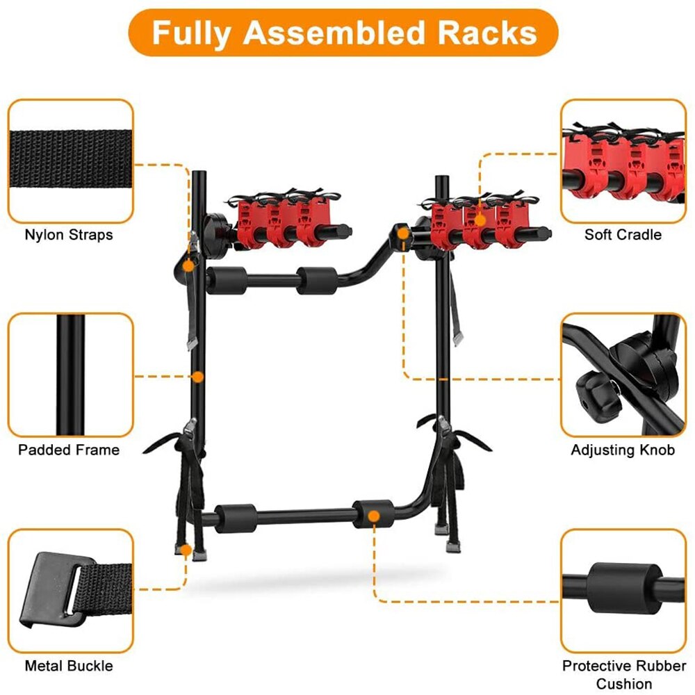Bike Car Mount Rack Stand Carrier Foldable Bike Ca... – Grandado