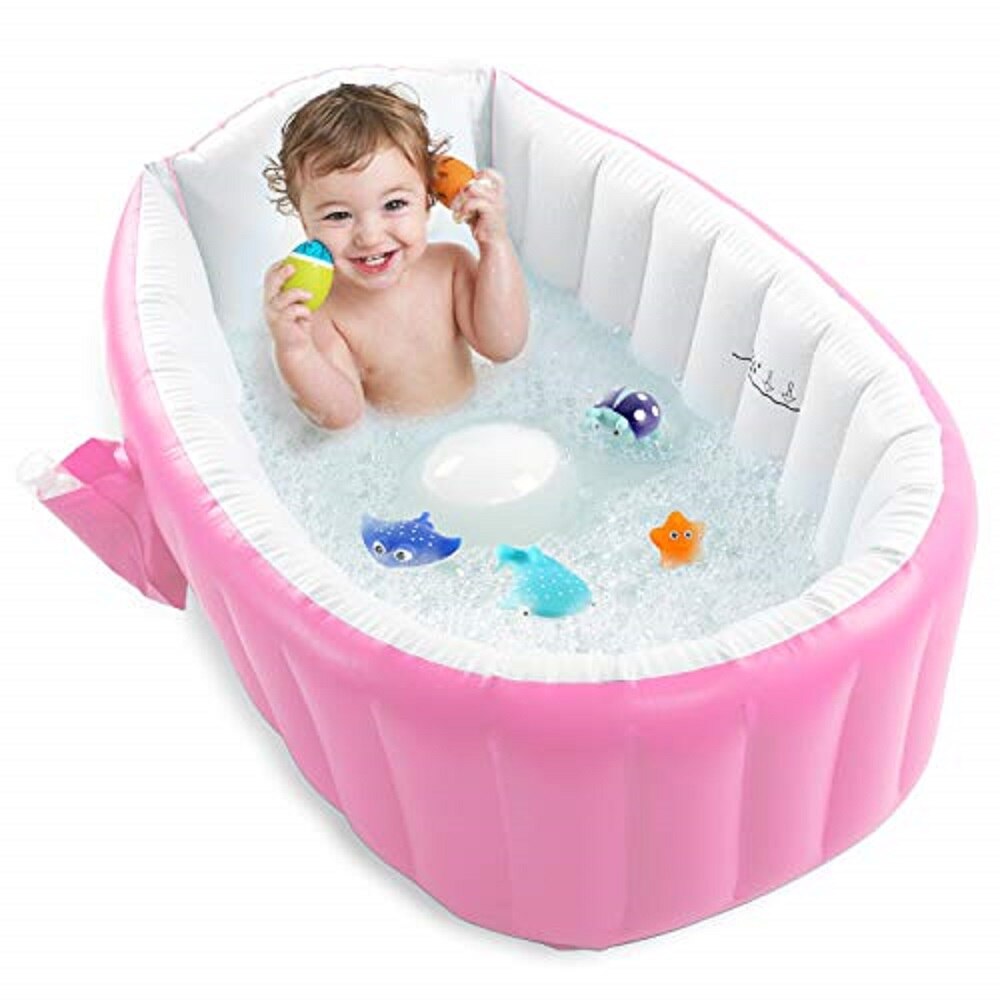 Bañera inflable portátil para bebé, bañera de baño... – Grandado