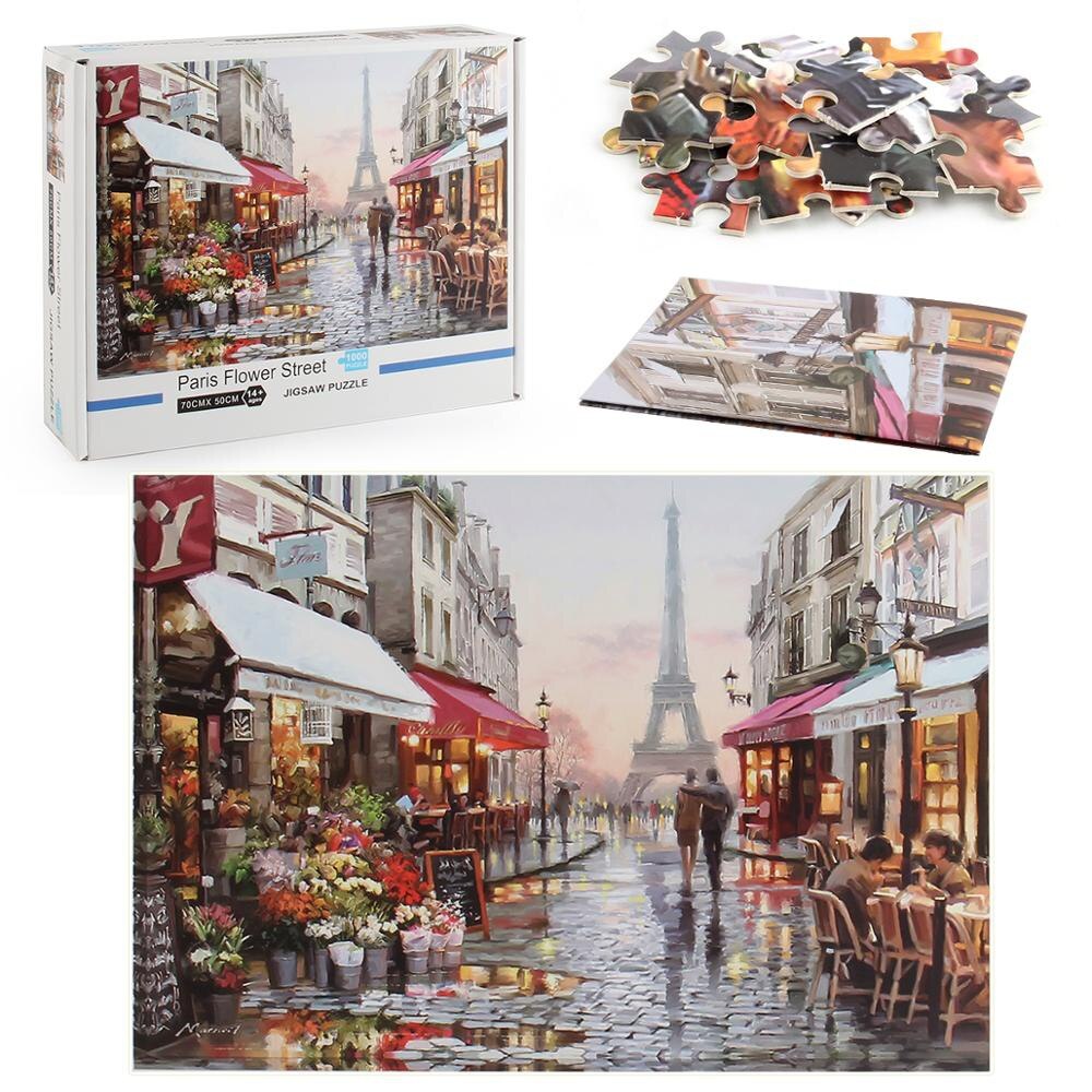 Paris Flower Street Puzzle 1000 Pieces Jigsaw Puzz... – Vicedeal