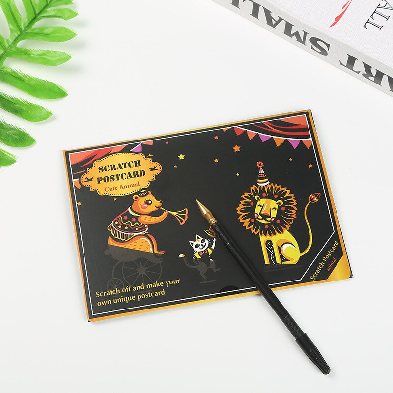 4 pièces magique couleur Scratch Art Doodle Pad sa... – Grandado