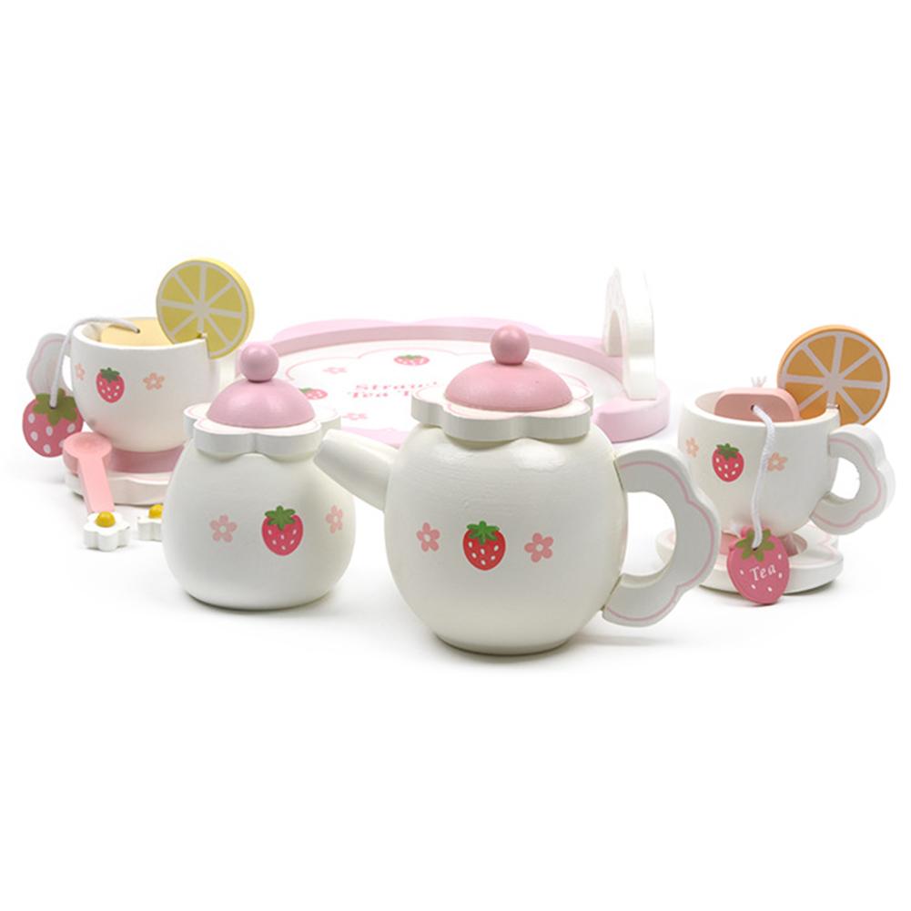 Wooden Strawberry Afternoon Tea Children's House T... – Vicedeal