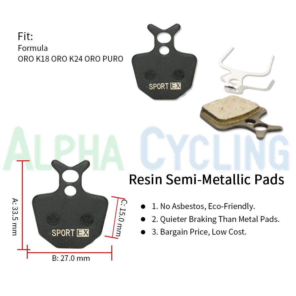 4 Pairs, Fiets Schijfremblokken Voor Formula Oro K... – Vicedeal