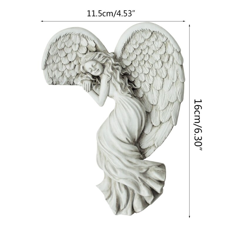 Nordic Right/Left Corner Angel Statue Sculpture Ho... – Grandado