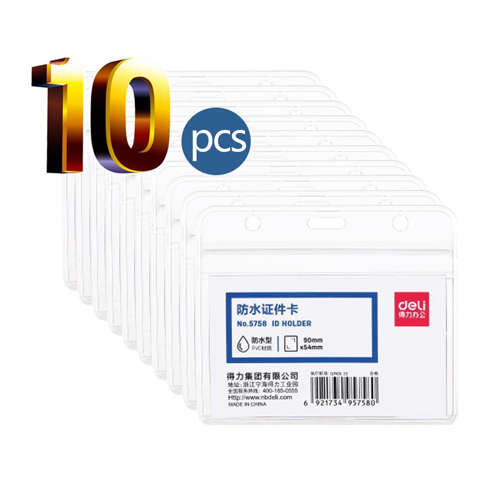 Bulk 10pcs Water Resistance Clear PVC ID Card Hold... – Grandado