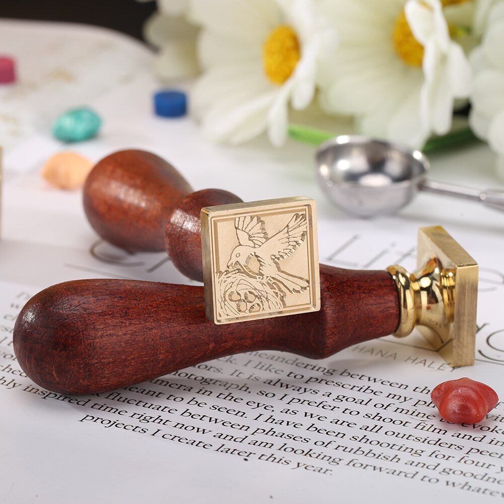 Square Vintage DIY Seal Stamp Handcraft Decor Seal... – Vicedeal