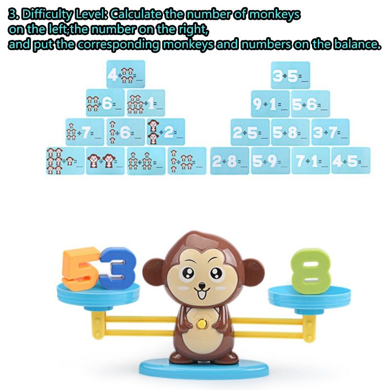 Monkey Balance Educational Math Game for Kids to L... – Grandado