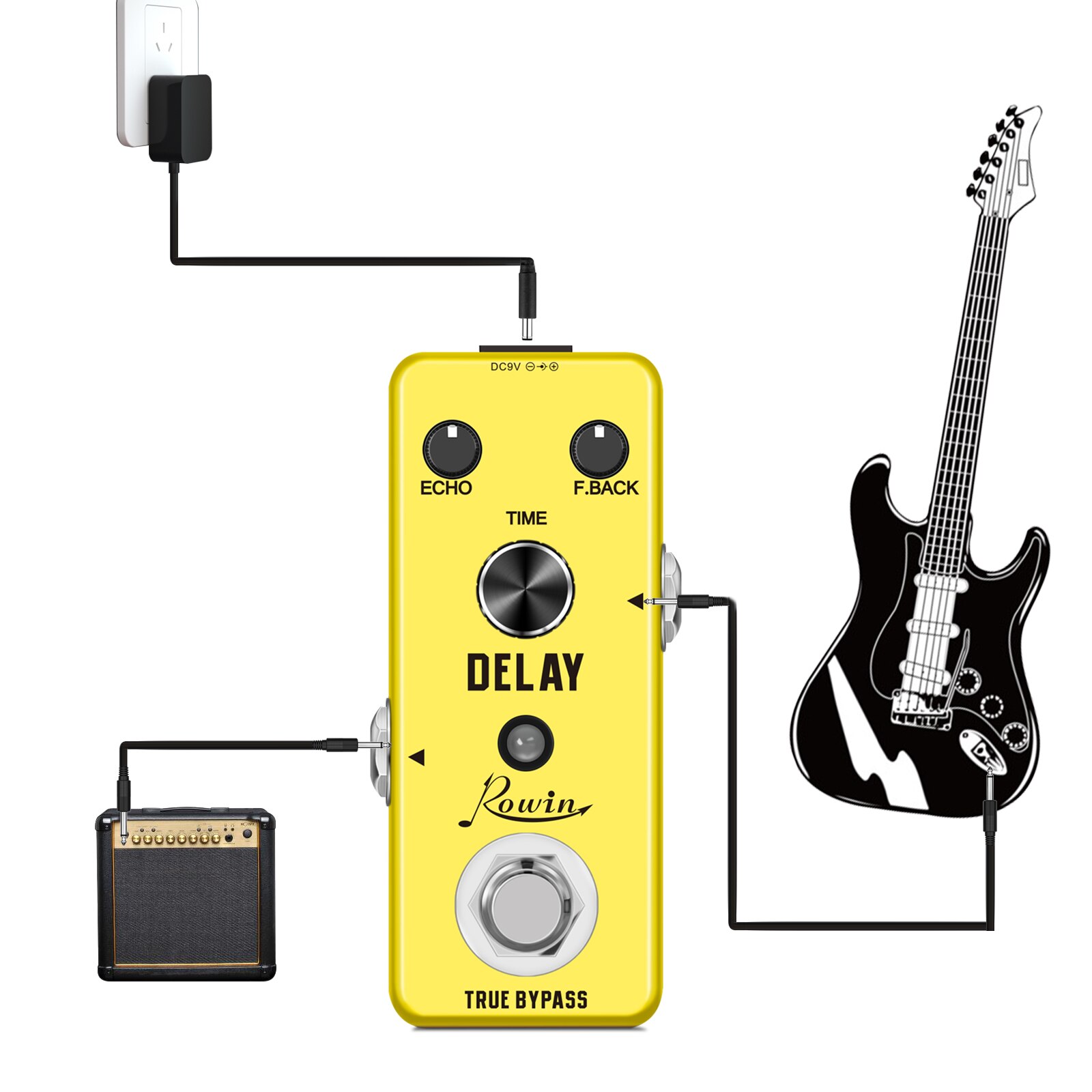 Rowin lef -314 elektrisk guitar pedal analog kreds... – Vicedeal