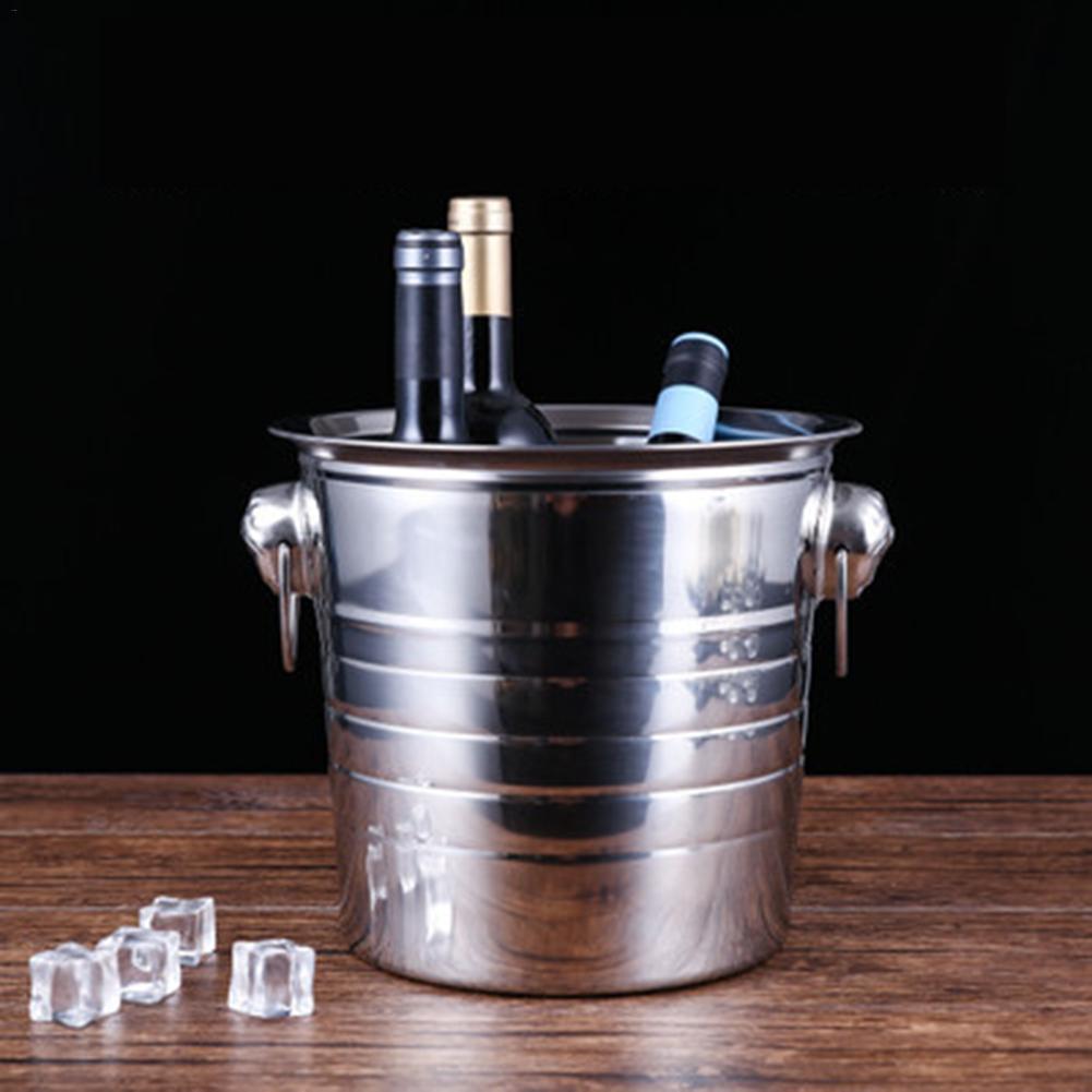 Stainless Steel Ice Bucket Thick Ice Holder Contai... – Vicedeal