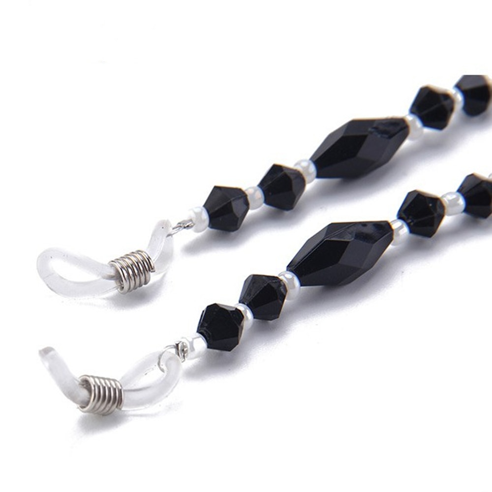 Black Acrylic Beaded Eyeglass Chains Reading Spect... – Vicedeal