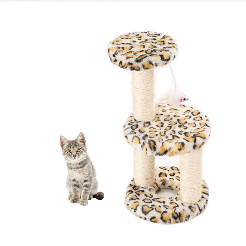 Mini Leopard Print Cat Scratchers Small Cat Climbi... – Grandado