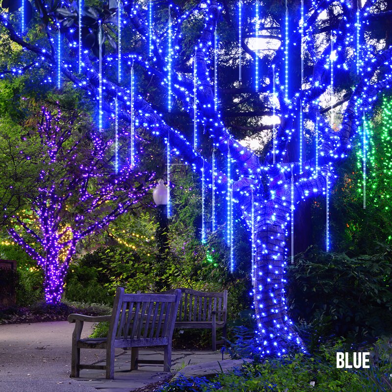 Outdoor Solar Light LED Meteor Shower Garland Stre... – Vicedeal