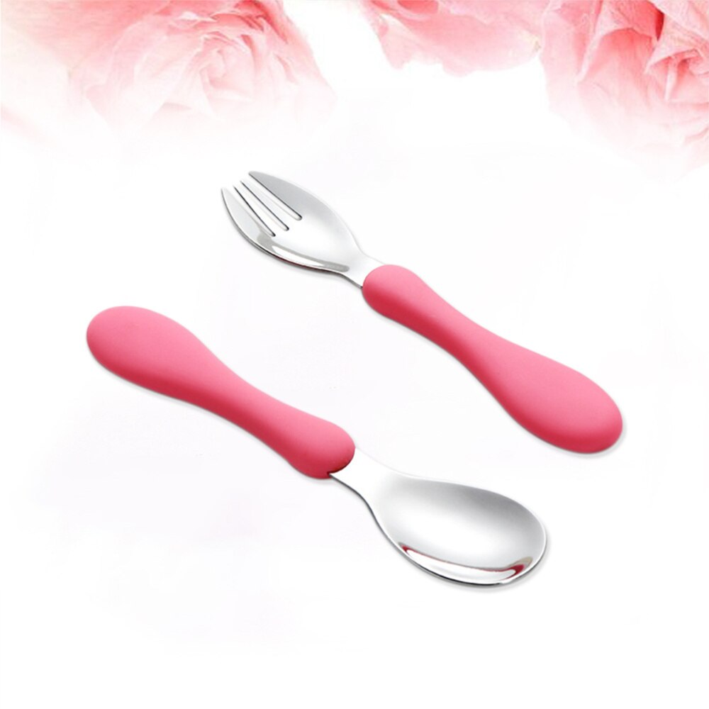 Children Spoon Portable Silicone Handle Stainless ... – Grandado