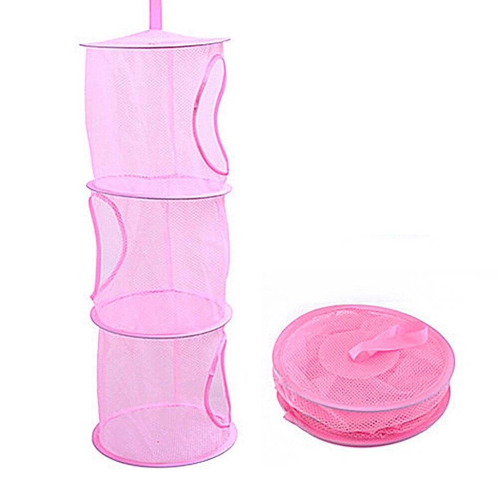 3 Shelf Hanging Storage Net Bag Kids Toy Storage O... – Grandado