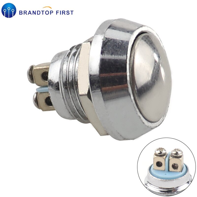 12mm Momentary Metal Push Button 1NO Colored switc... – Grandado