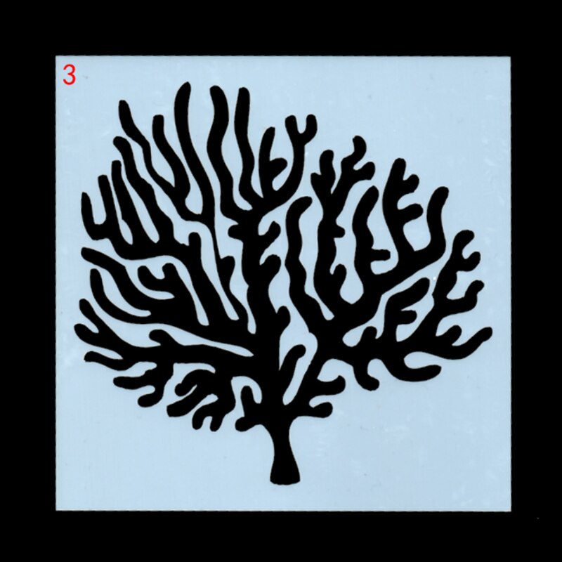 5pc Stencils Tree Trunk Branches Painting Template... – Vicedeal
