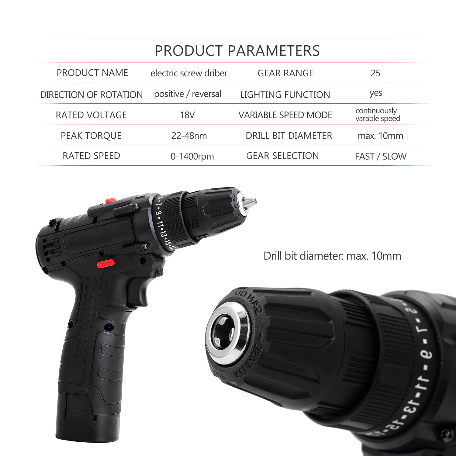 Multifunctional Electric Impact Cordless Drill Hig... – Grandado