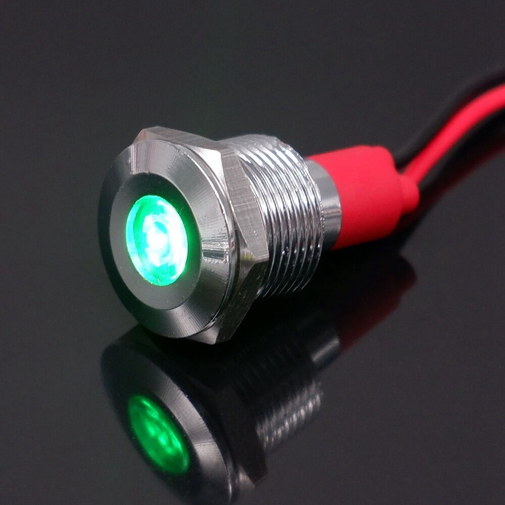 1PC 12mm Metal Signal Lights Lamp 12V LED Indicato... – Grandado