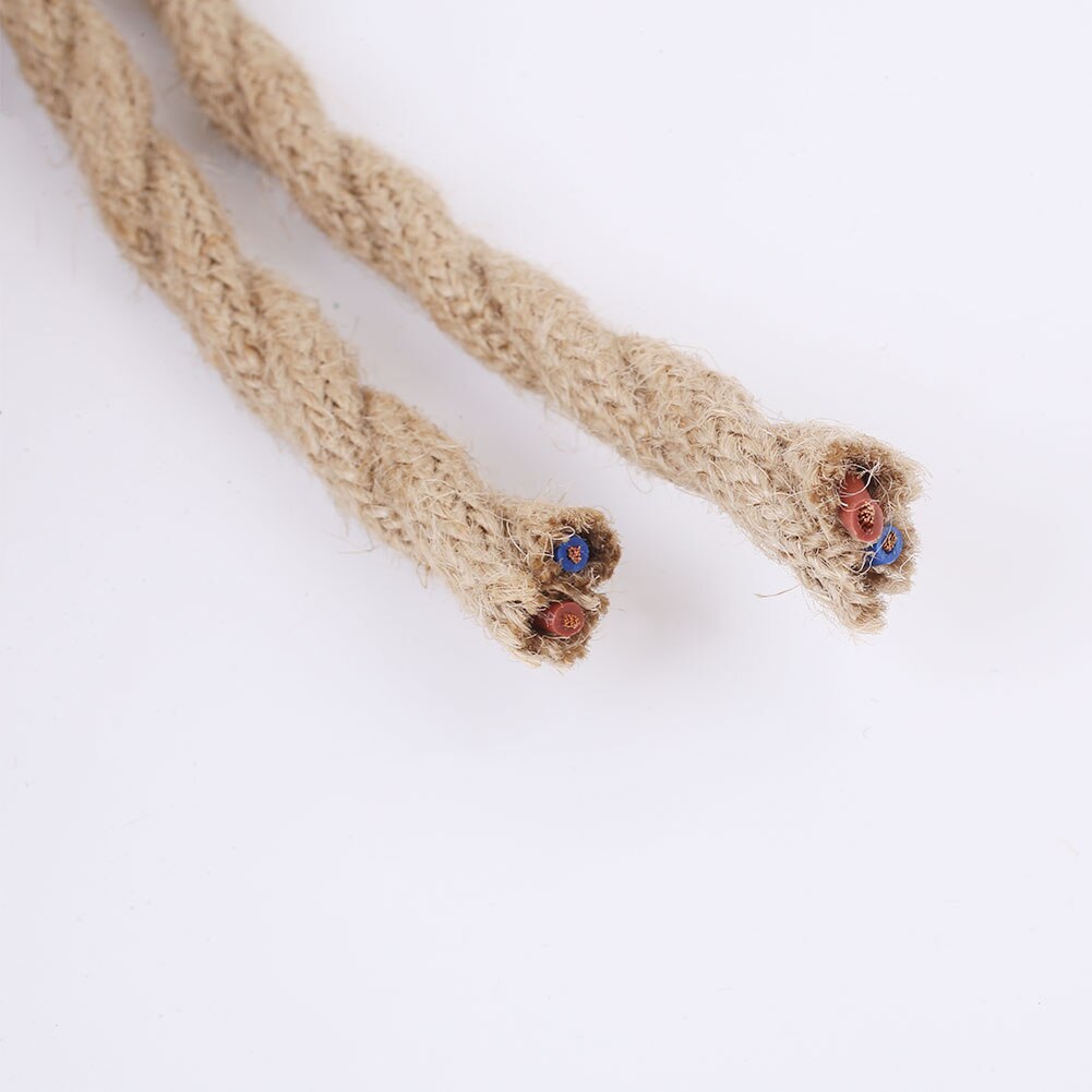 2.5m Hemp Rope Wire Cable Chandelier Ceiling Lamp ... – Grandado