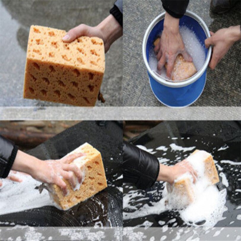 Practical Yellow Nonslip Sponge Washing Cleaner To... – Grandado