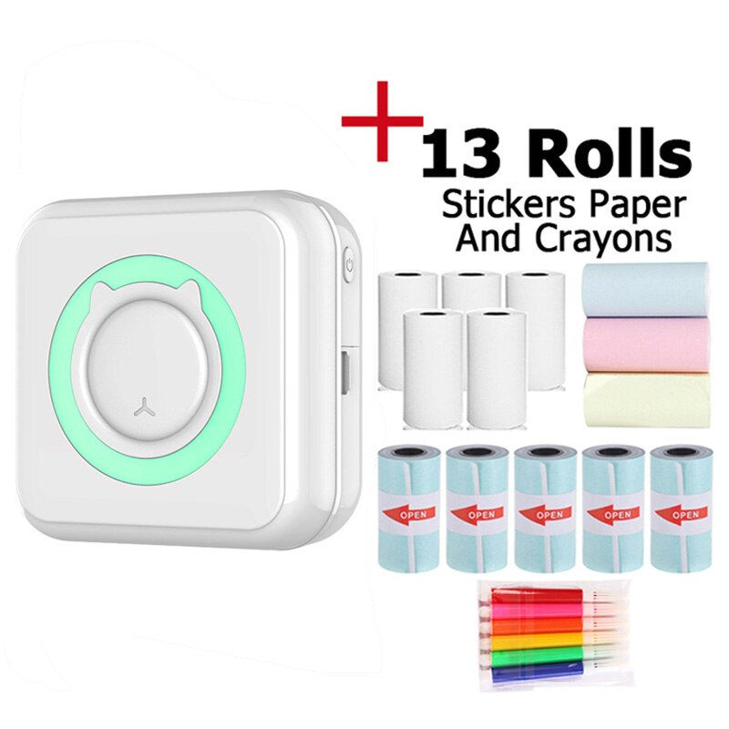 Pocket Thermal Printer Portable Mini Wirelessly BT... – Vicedeal