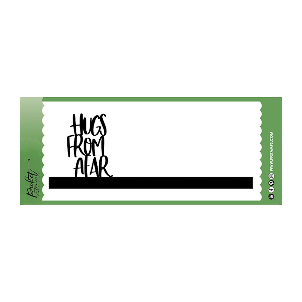 Slim Line Hugs From Afar Word Topper Metal Cutting... – Vicedeal