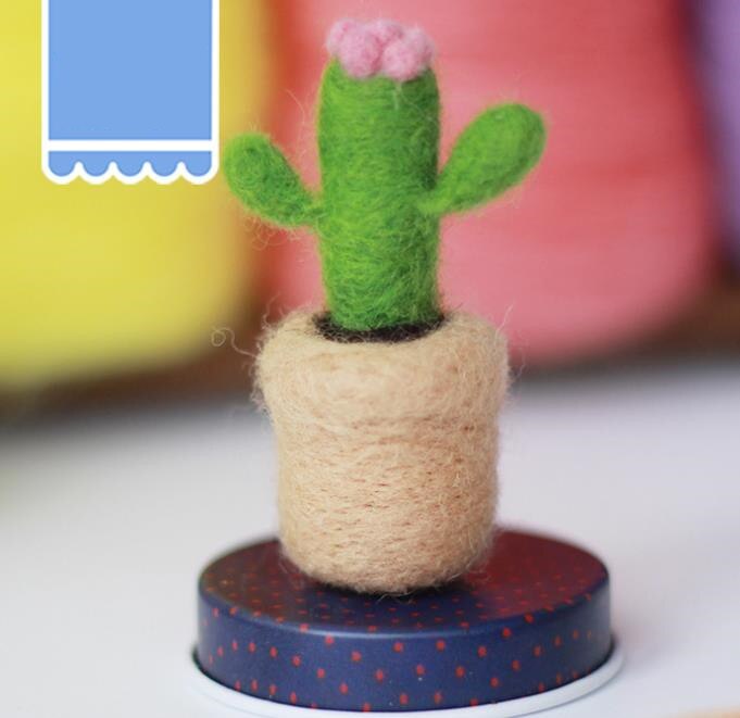 8 style wool felt succulent plant felt diy craft L... – Grandado