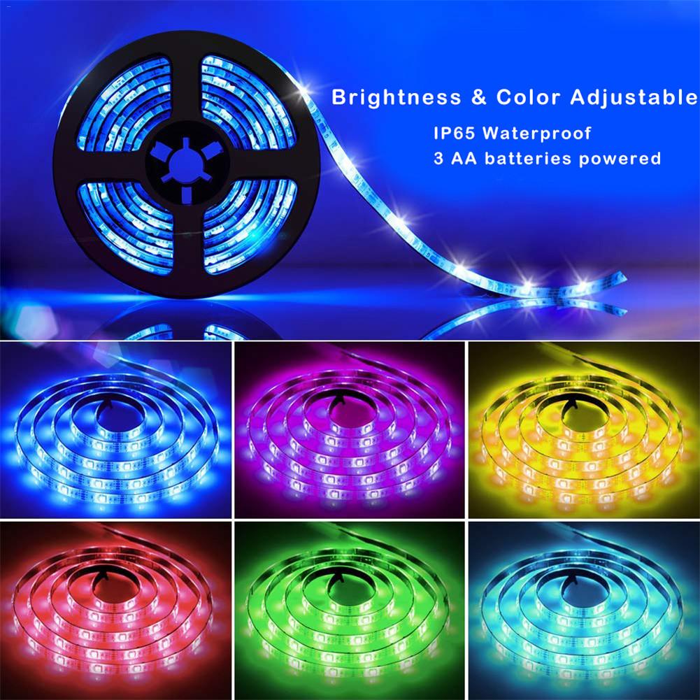 2M LED Strip Verlichting 5050 RGB Flexibele Strip ... – Grandado