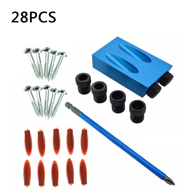 15°Blue Woodworking Diagonal Hole Positioner Woodw... – Grandado