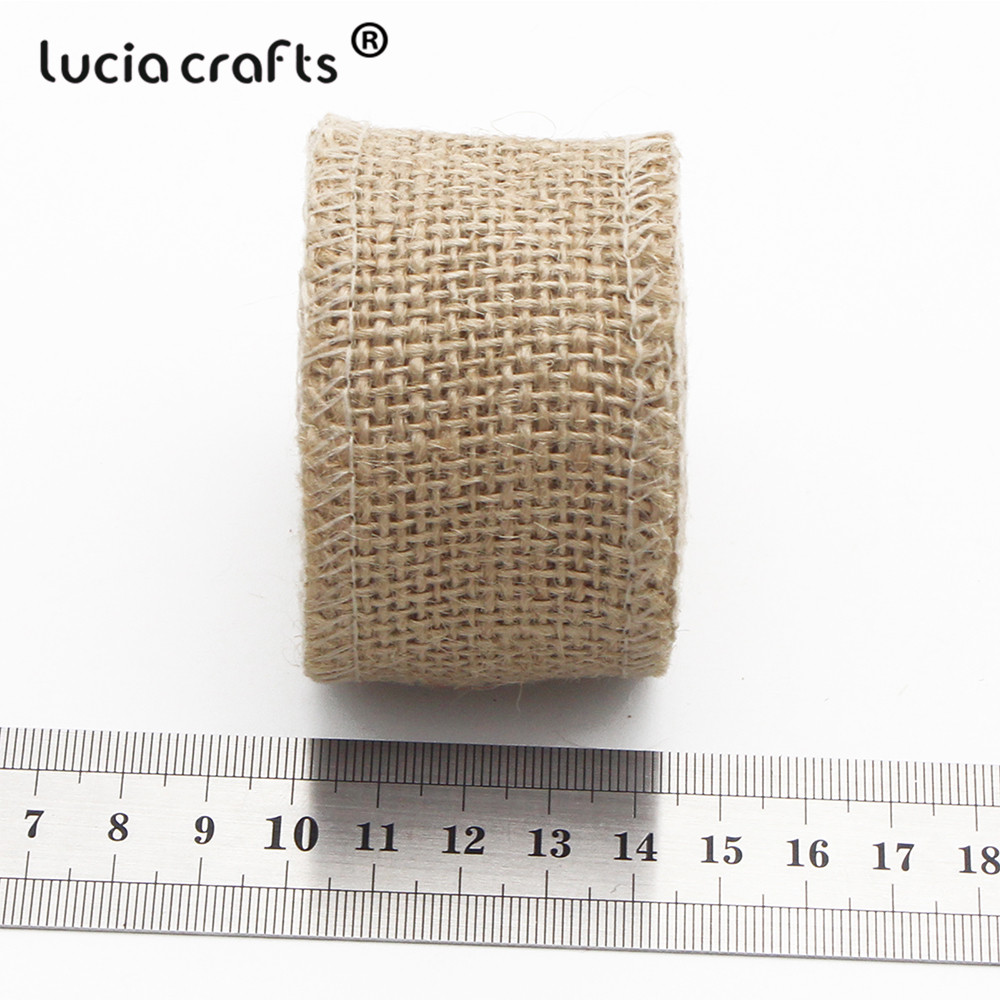 Lucia crafts 2y/lot 4/5/8/10cm Jute Burlap Ribbons... – Grandado