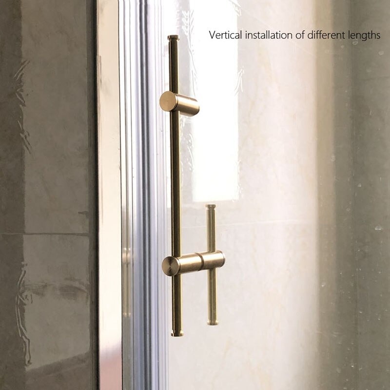 1pair Brass glass door handle Wood door long pulls... – Vicedeal