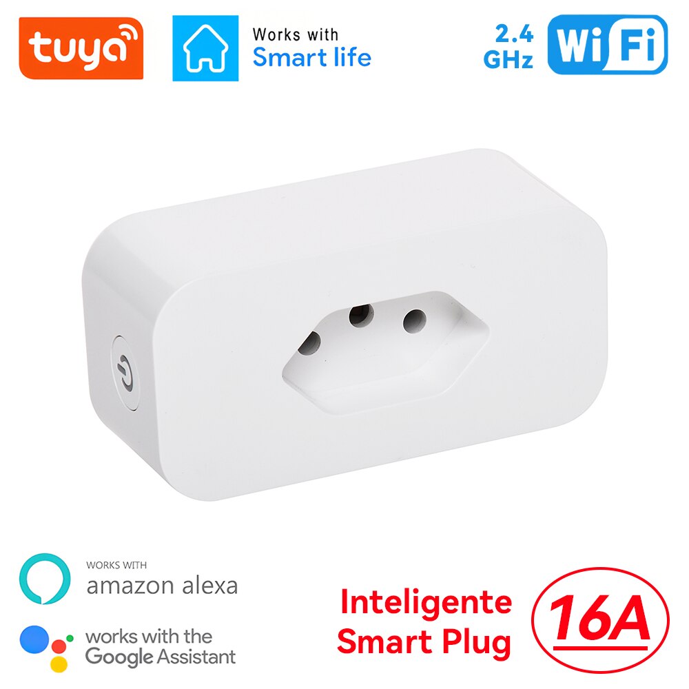 WiFi Smart Plug 16A Brazil Power Socket Outlet Tuy... – Vicedeal