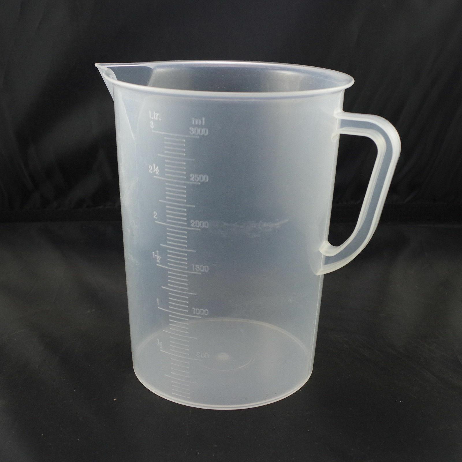 3000ml Plastic Clear Measuring Cup Graduated Lab T... – Vicedeal