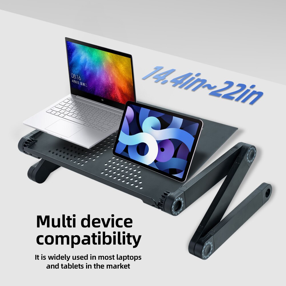 Foldable Height Adjustment Metal Laptop Desk Stand... – Grandado