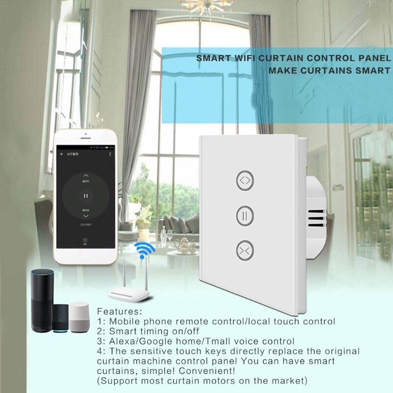 WiFi Curtain Blinds Switch for Roller Shutter Elec... – Vicedeal
