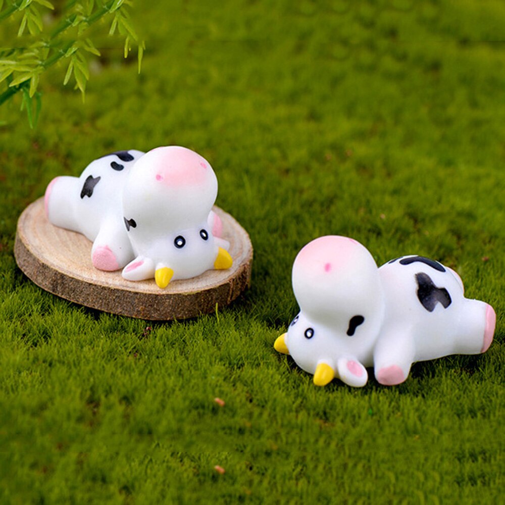 1PC Cow Figurines Miniature Dairy Cattle Animal Mo... – Grandado