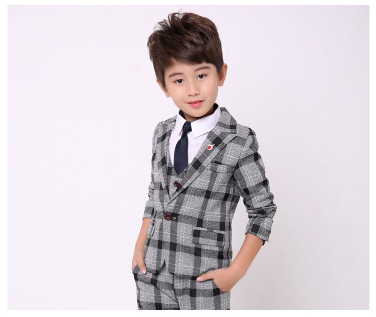 gray Formal Boys Suits For Weddings England Style ... – Vicedeal