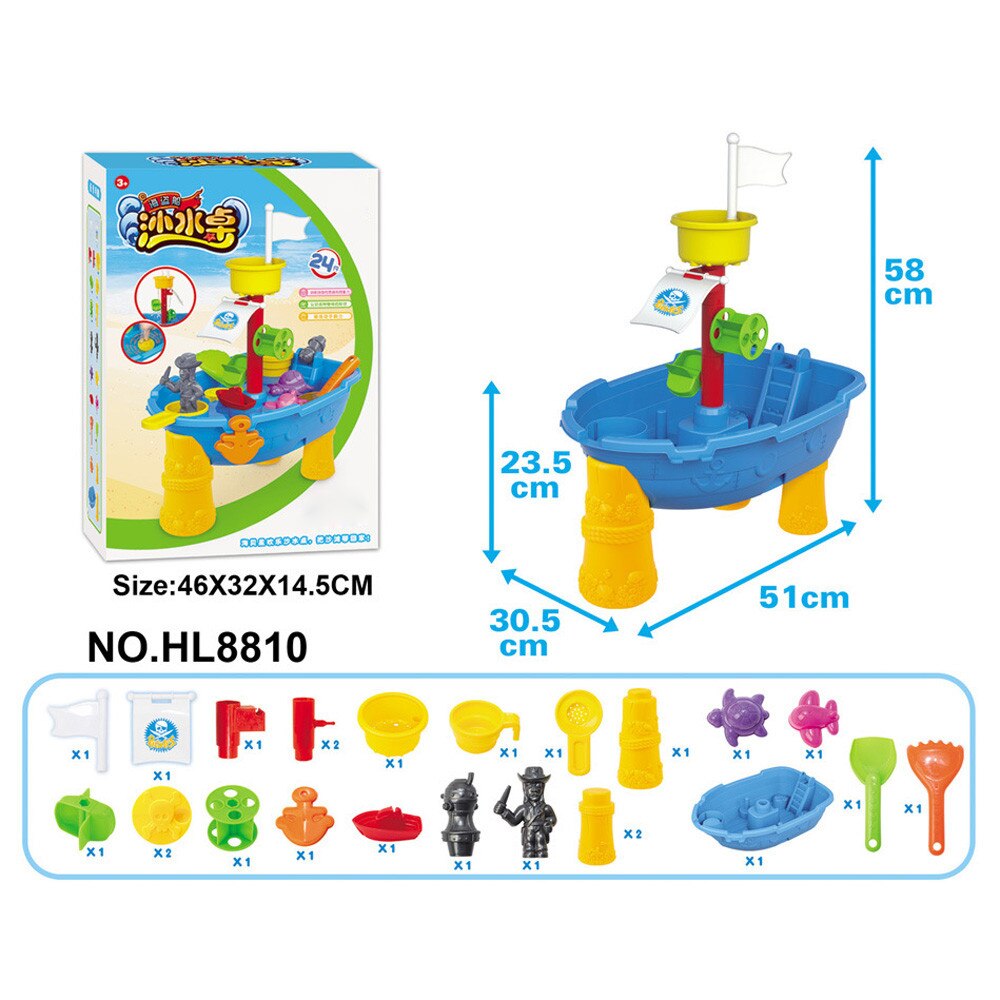 Sand Water Table Outdoor Garden Sandbox Set Kids O... – Grandado