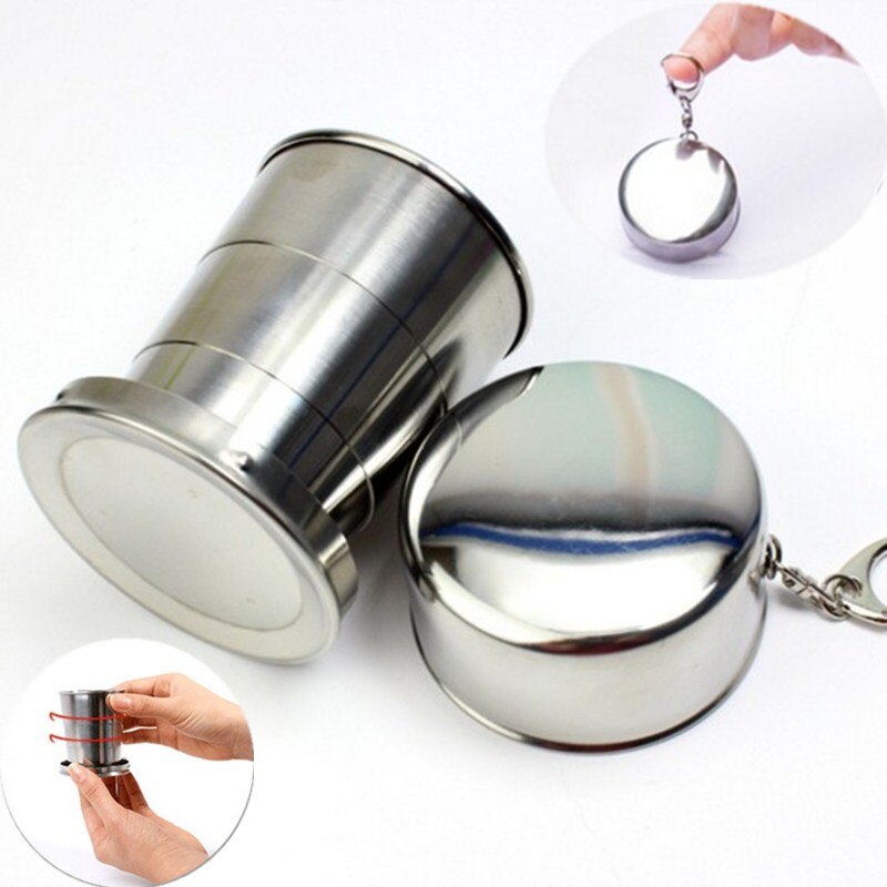 1PC Stainless Steel Collapsible Cup with Protectiv... – Vicedeal