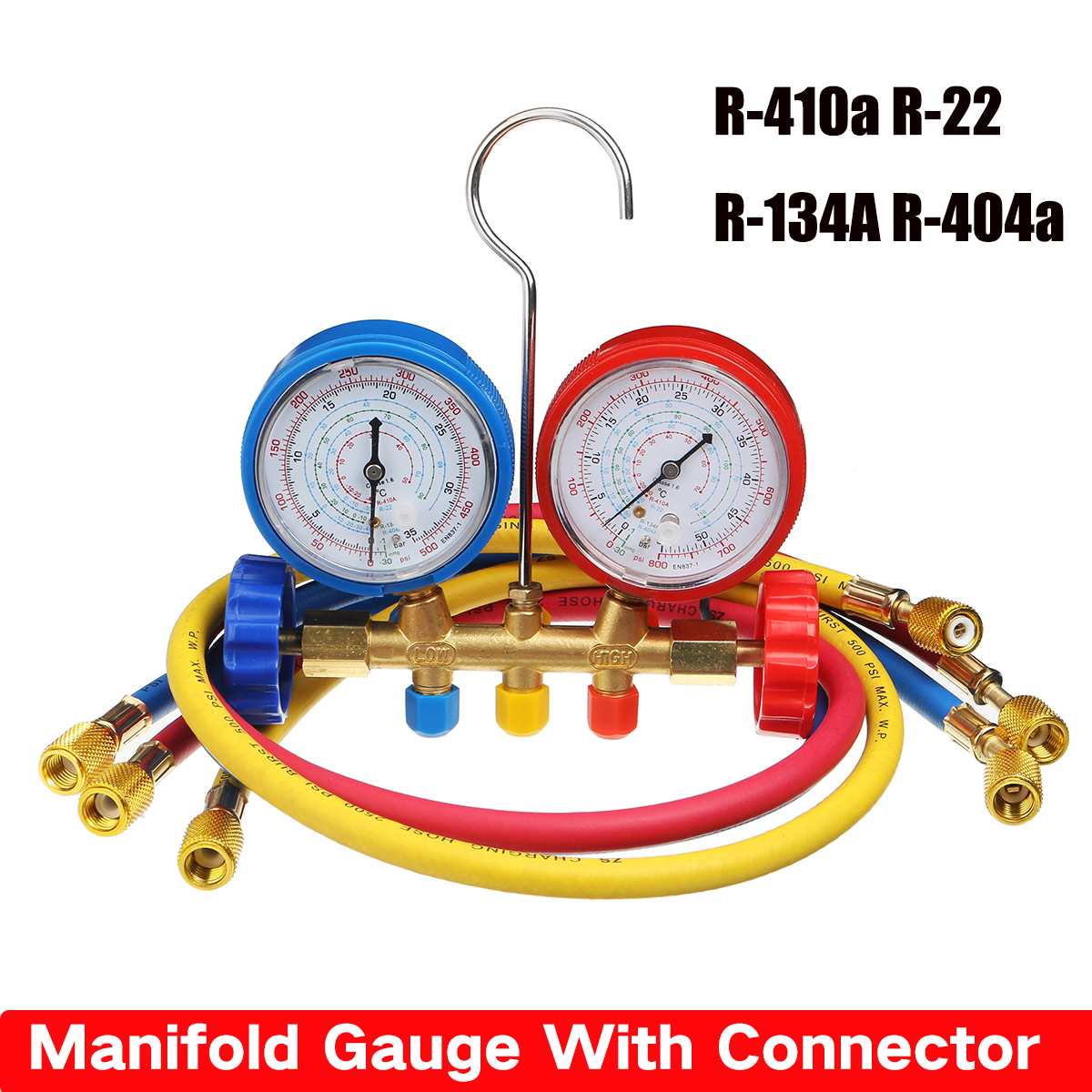 Manometer Met Connector Koelmiddel Apparaat Manome... – Vicedeal