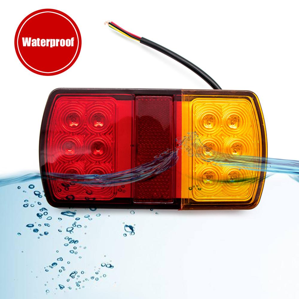 1Pair Waterproof 12 LED Taillights 12V Trailer Tru... – Vicedeal