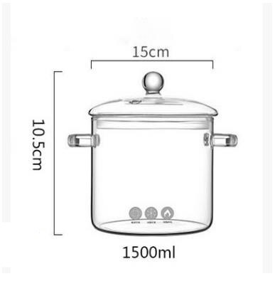 Transparent Glass Stew Pot Thicken Soup Cup Soup B... – Grandado
