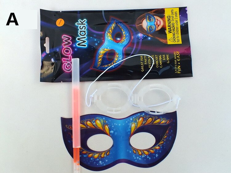 Glow Stick DIY Glowing Blue Eye Mask Prom Night Gl... – Grandado