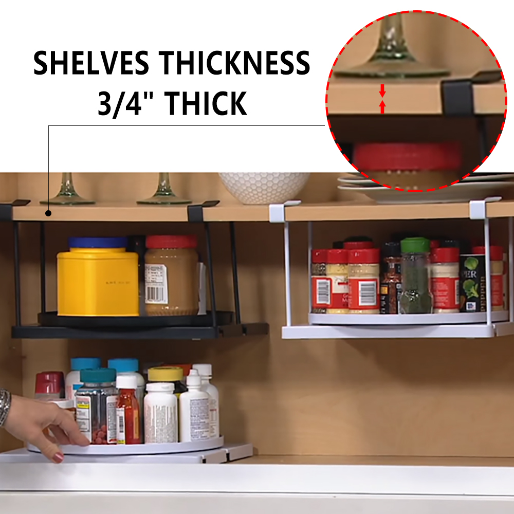 Kitchen Tray Cabinet Organizer Rotatable and Drawa... – Vicedeal