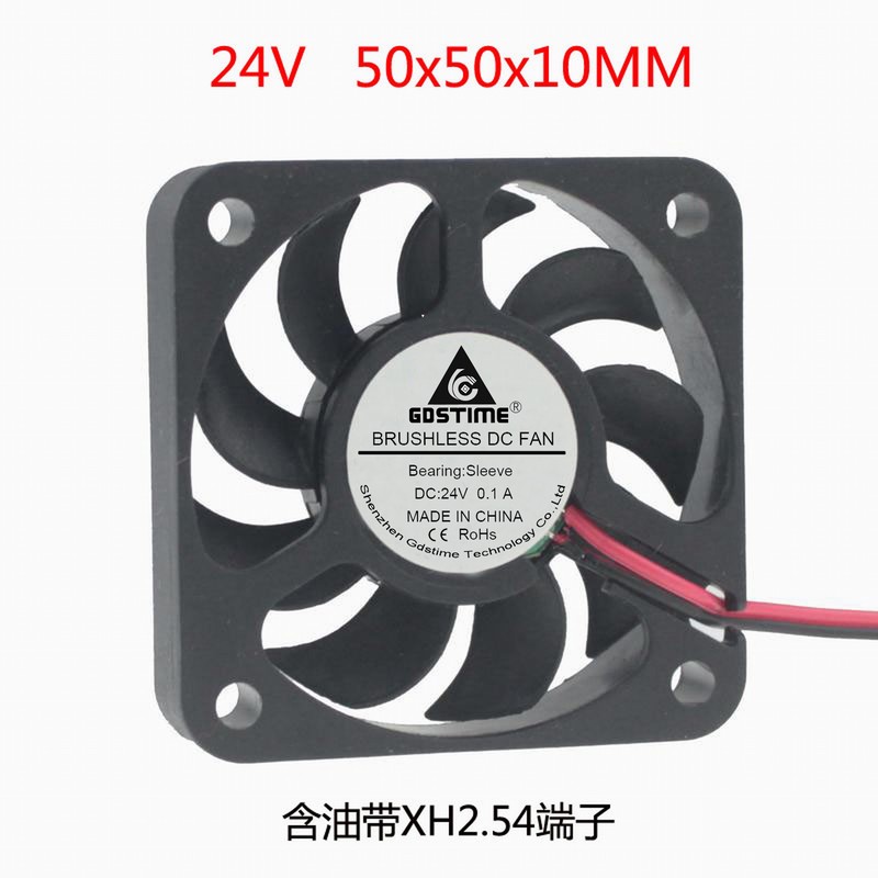 5010 2 Inch 50x50x10 Cooler Fan 24 v DC Axiale Ven... – Grandado